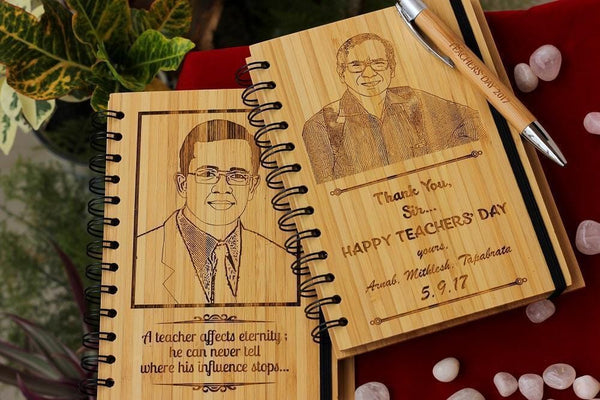 Teacher's Day Gifts | Notebooks for Teachers | Personalized Wood ...