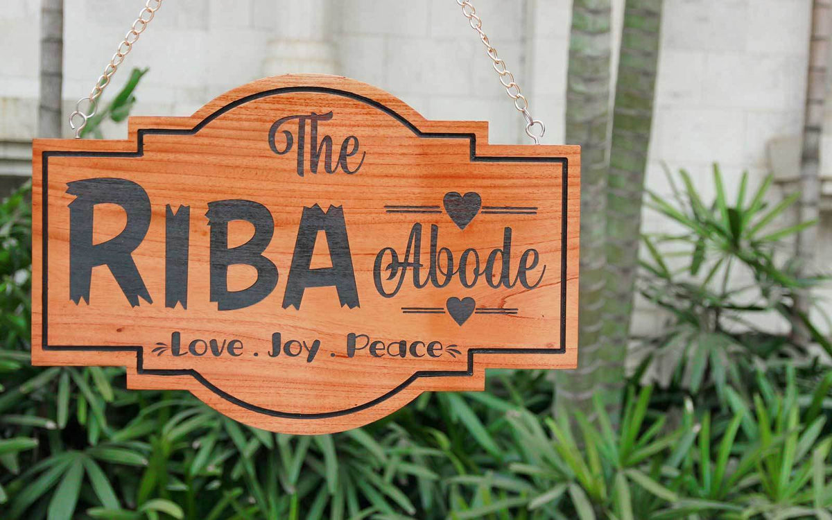 Hanging Wooden Signs | Business Signs | House Signs | Woodgeek Store ...