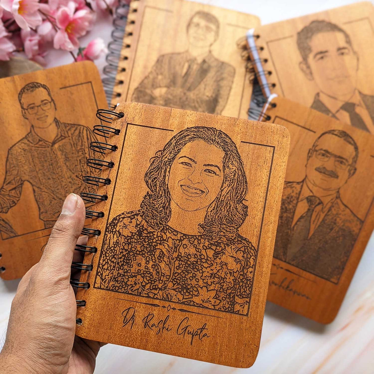 Engraved Wooden Diary for Boss & Office Colleagues | Corporate Gifts ...
