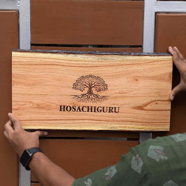 Rustic Rectangular Natural Live Edge Wood Sign For Home | Engraved ...