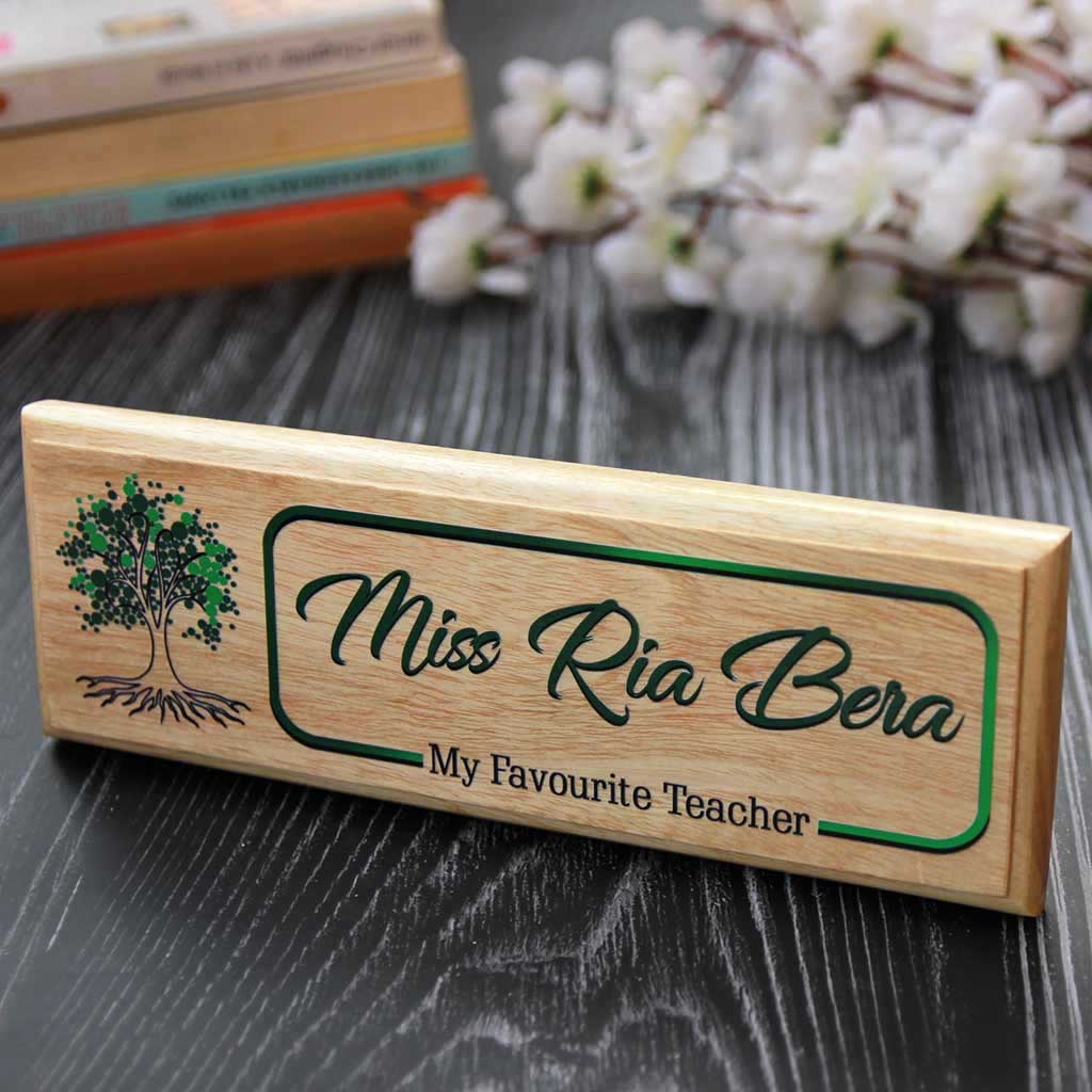 Wooden Nameplates| Custom Desk Nameplates| Wooden Nameplates for Doors ...