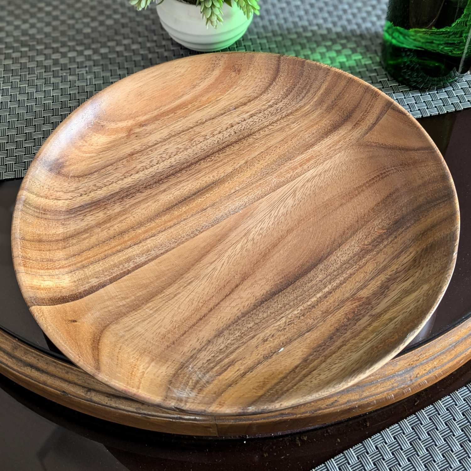 Wooden Dinner Plate & Side Plate | Handmade Wooden Plates | Dinnerware ...