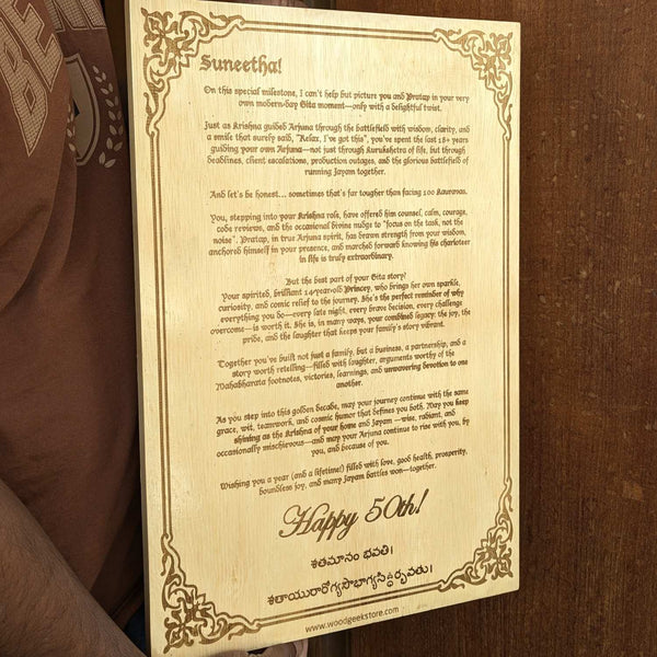 Love Promise Custom Engraved On Wood | Personalized Love Contract & An ...