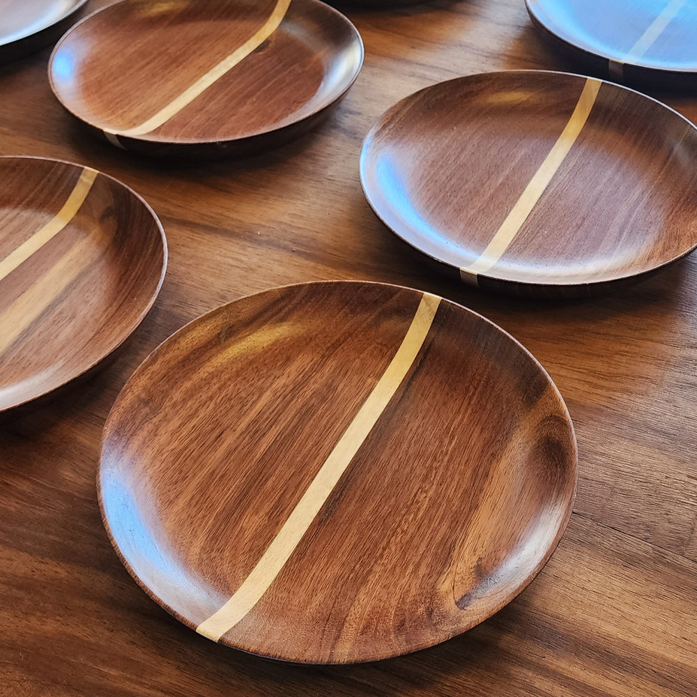 Wooden Dinner Plate & Side Plate | Handmade Wooden Plates | Dinnerware ...