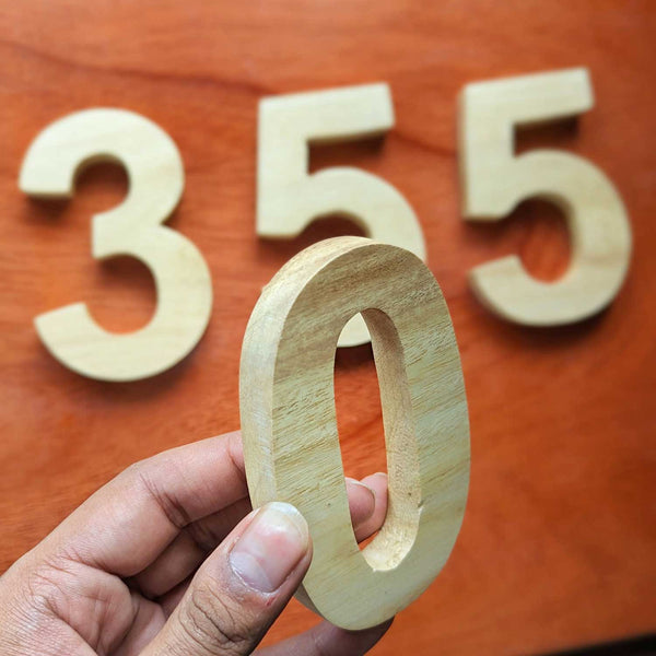 Chic 3D Wooden Numbers & Letters | Customizable House Signage ...