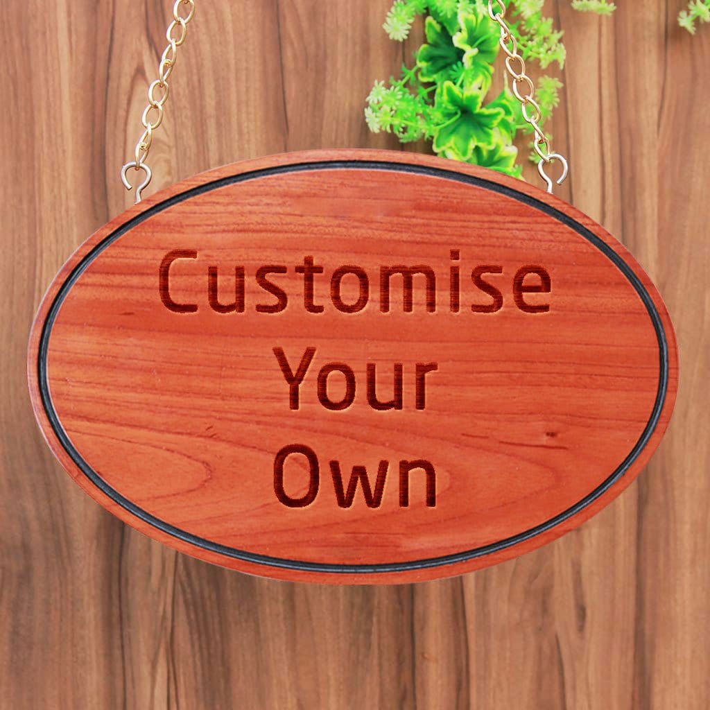 Customize Your Own Oval Hanging Sign| Custom Wood Sign| Personalized ...