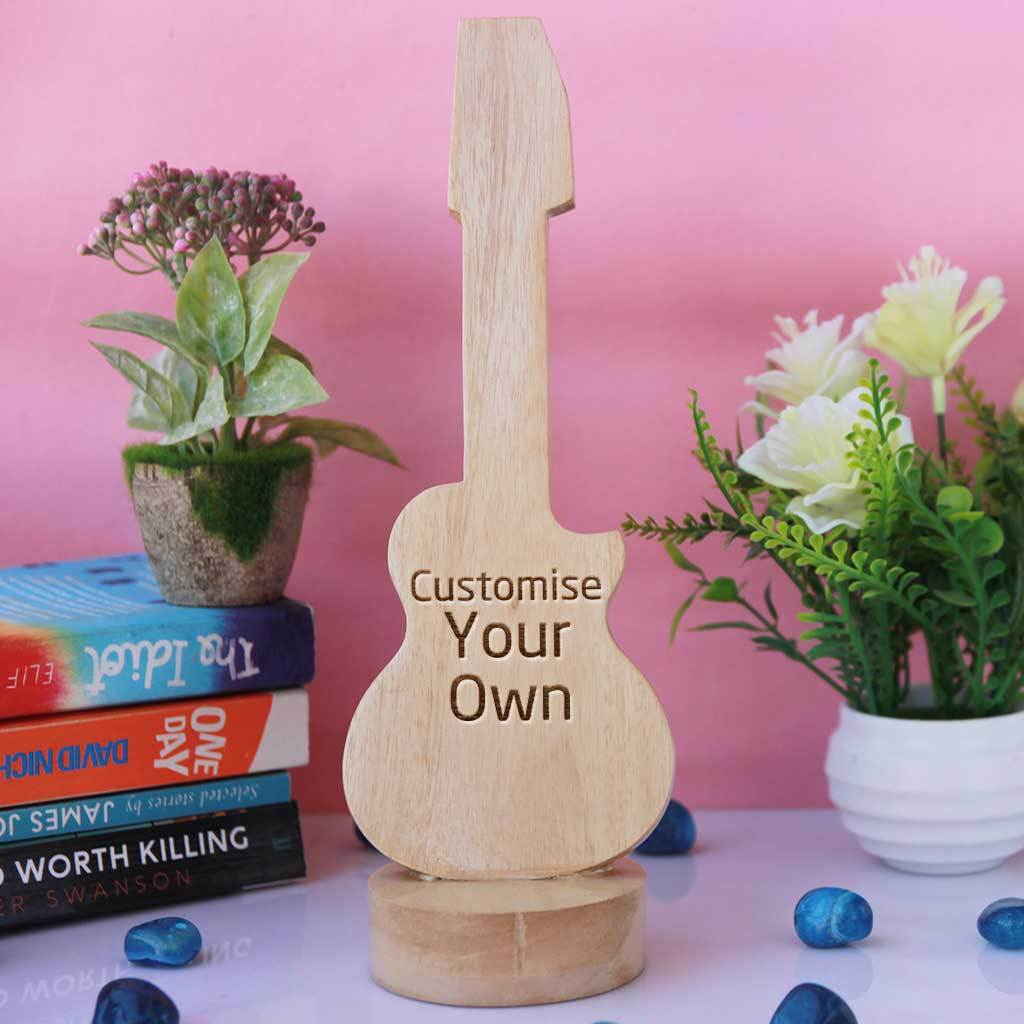 Customise Your Own Wooden Guitar Award- Music Awards - Wooden Trophies ...