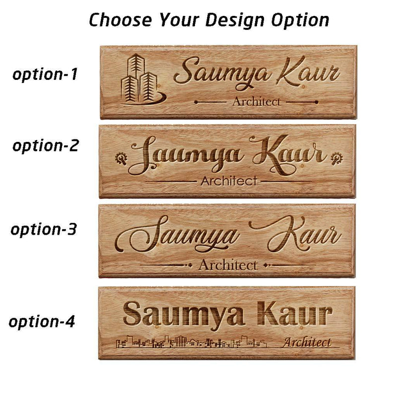 Personalized Wooden Name Plates for Architects | Gifts For Architects ...