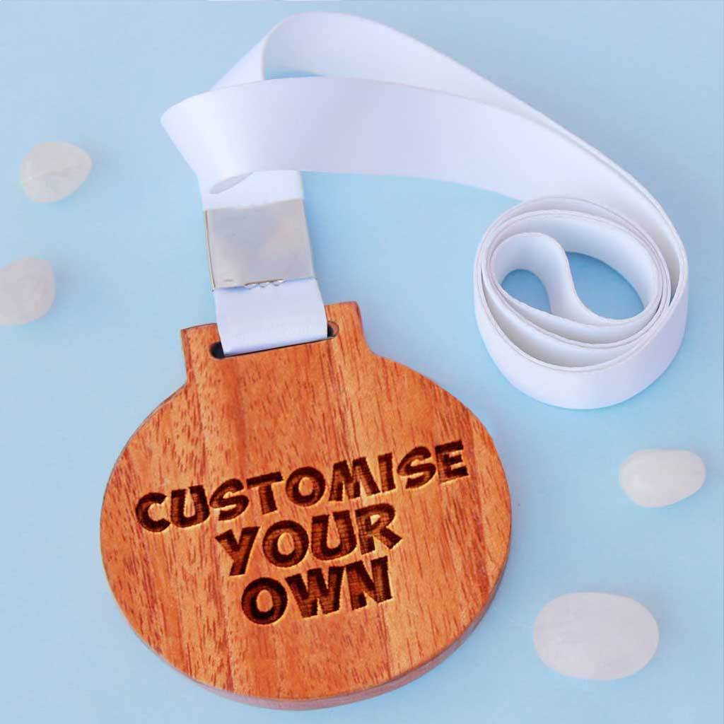 Customize Your Own Wooden Medal - Custom Medals - Personalised Gifts ...