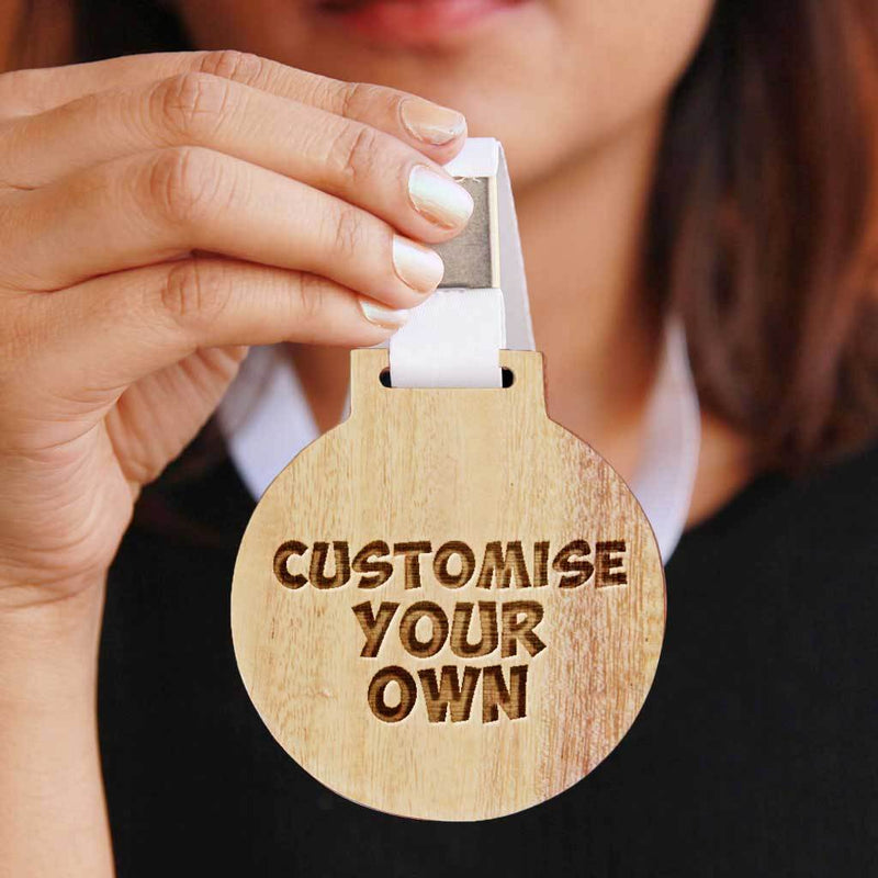 Customize Your Own Wooden Medal - Custom Medals - Personalised Gifts ...