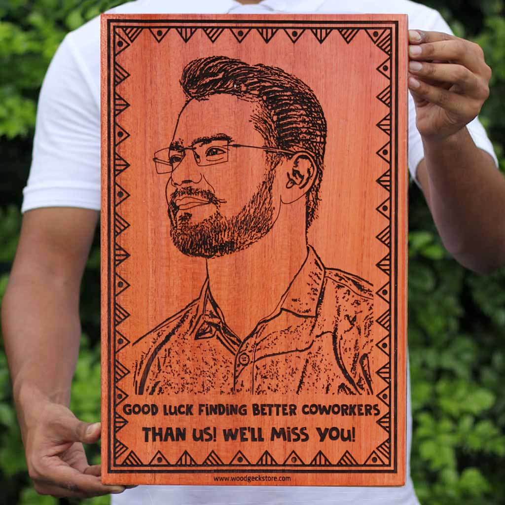 Farewell Custom Engraved Wooden Frame For Colleagues | Photo Gifts ...