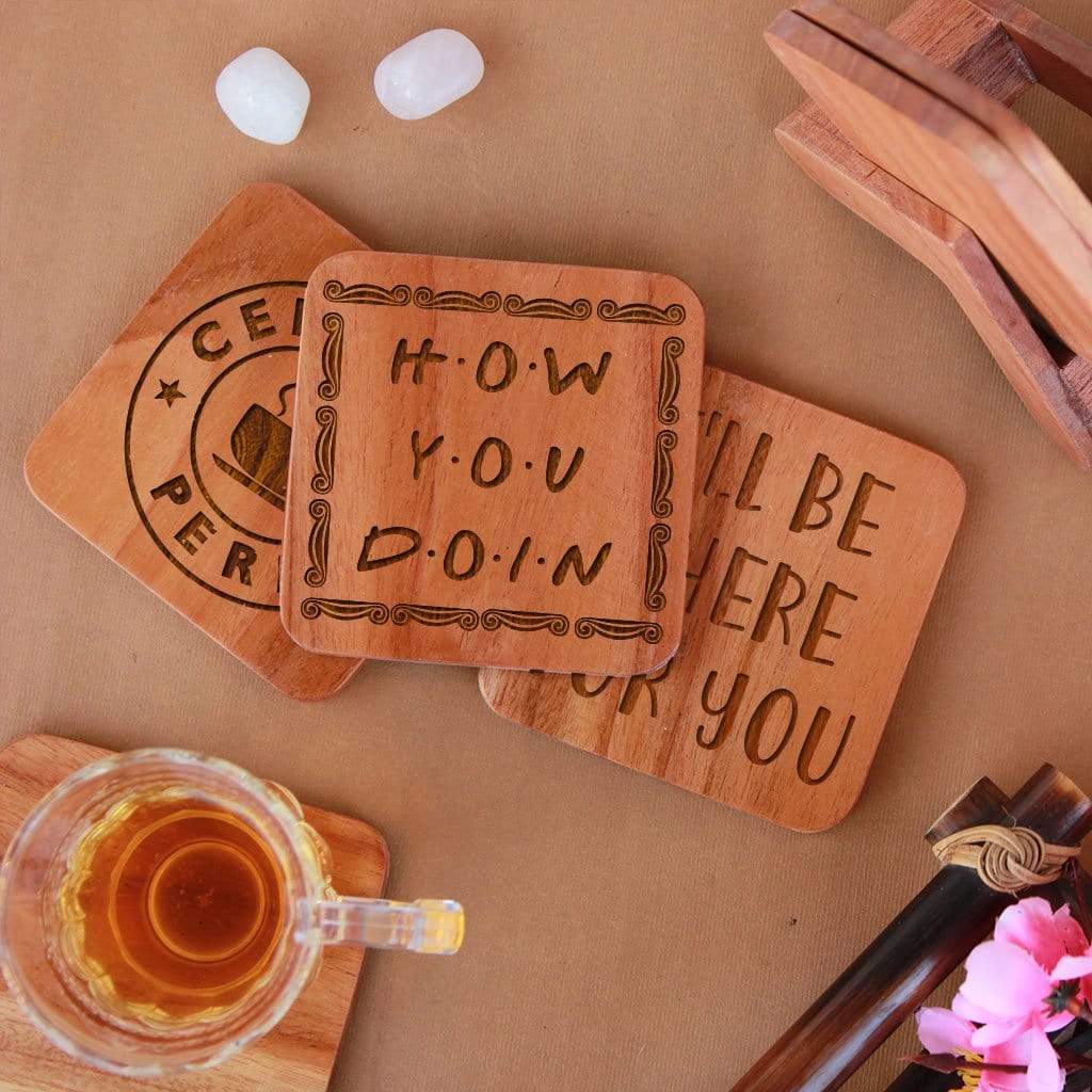 Friends Coasters| Wooden Coaster Set| Gifts For Friends Fans| Home ...