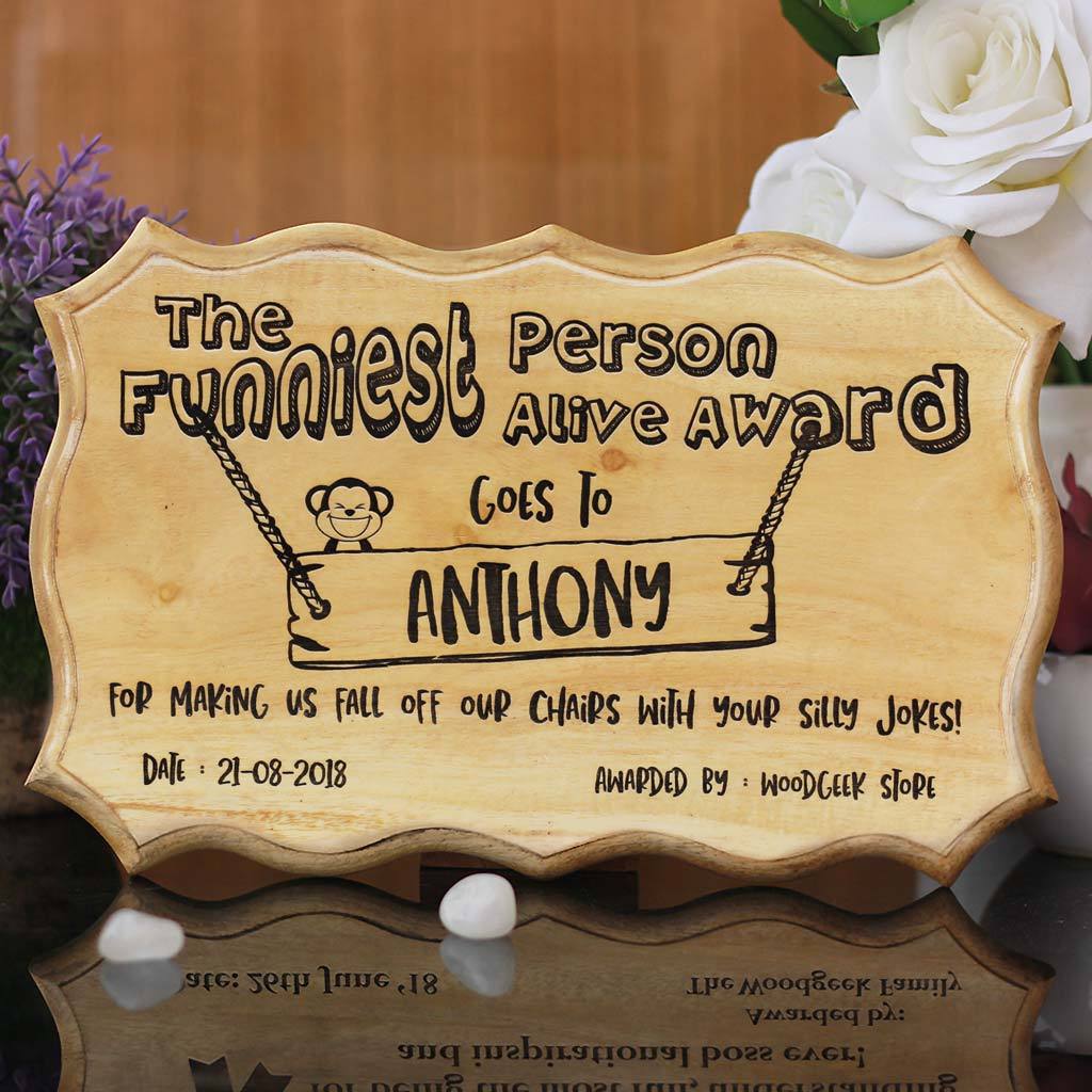 The Funniest Person Alive Humorous Award | Funny Award Certificates ...