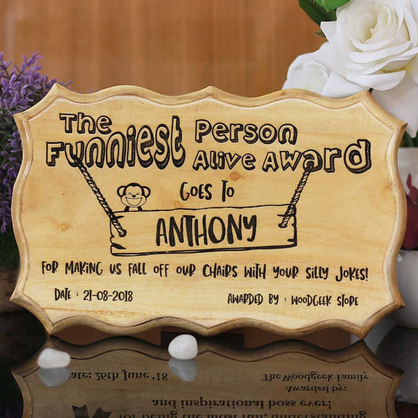 The Funniest Person Alive Humorous Award | Funny Award Certificates ...