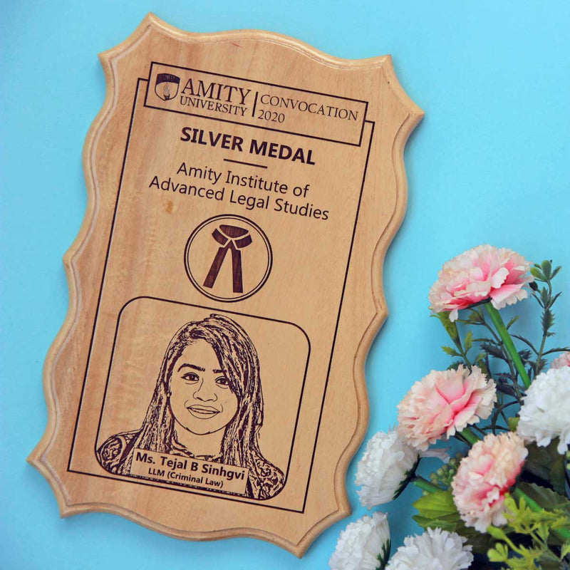 Graduation Certificate Engraved In Wood | Custom Degree Certificate ...