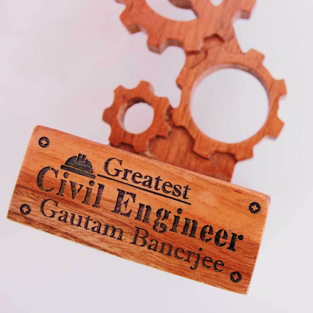 Greatest Engineer Ever Wooden Trophy|Gifts For Engineers|Custom Awards ...