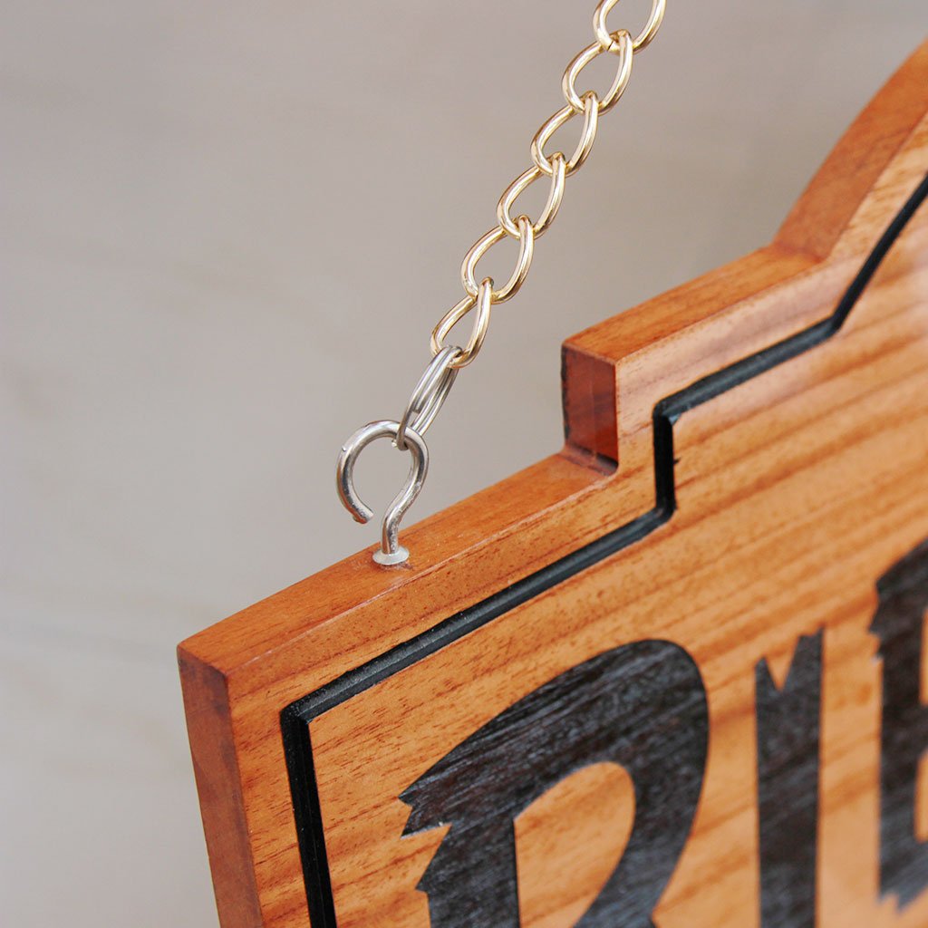 Personalized Abode Home Sign | Hanging Wooden Sign | Family Name Signs ...