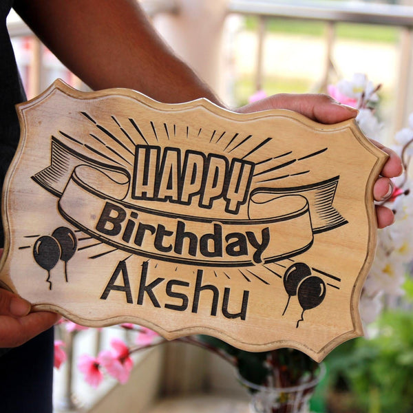 Happy Birthday Sign I Birthday Wooden Sign | Unique Birthday Gifts ...