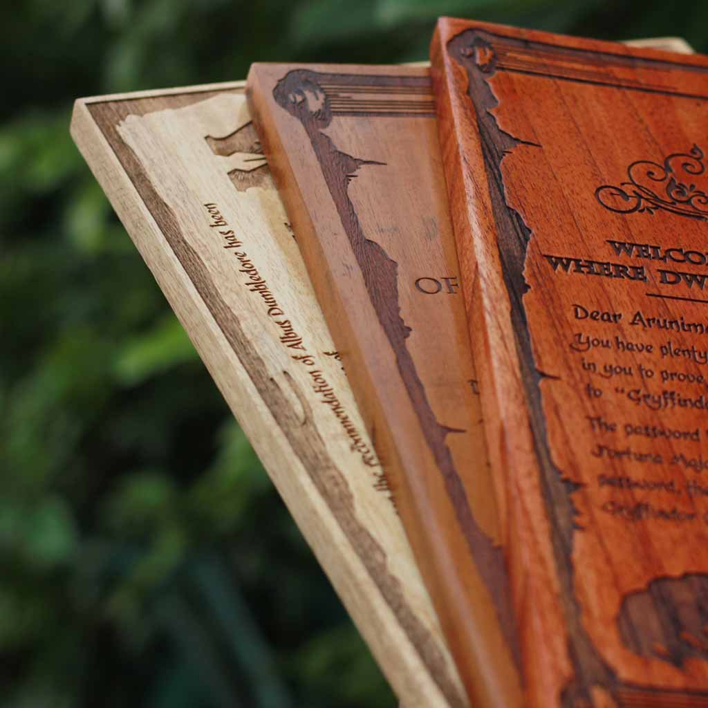 Harry Potter: Gryffindor Welcome Letter Carved Wooden Poster| Wood Art ...