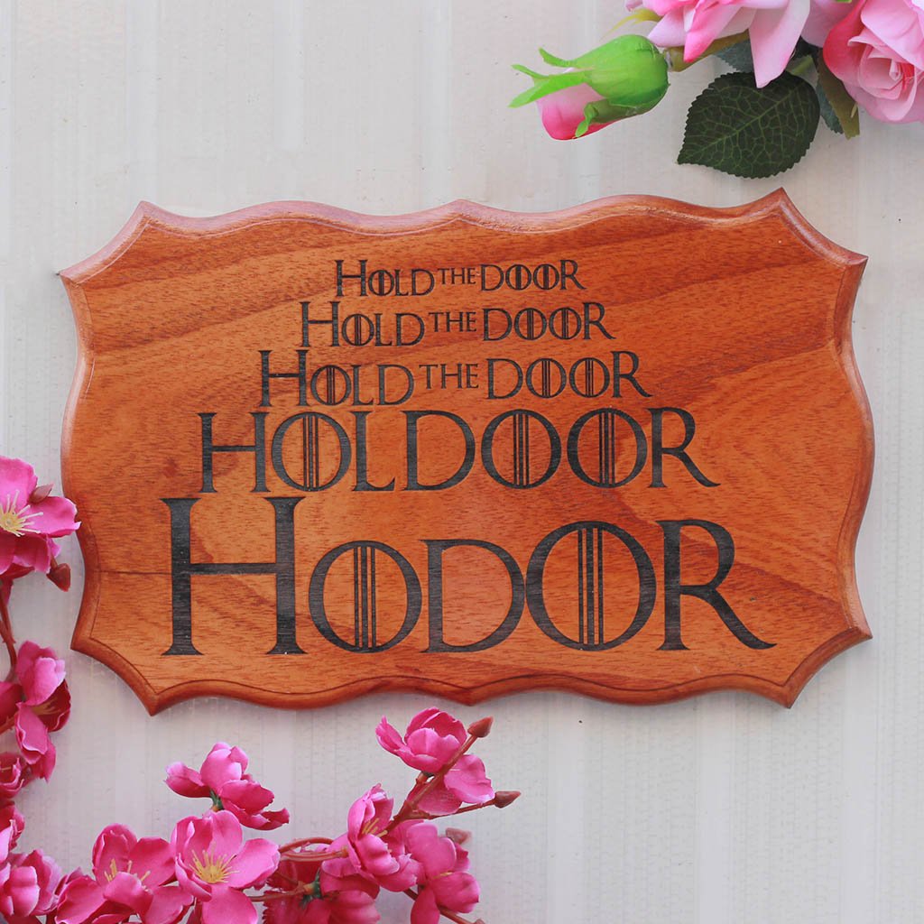 Hold The Door Hodor Door Sign for GOT fans - Wood Signs - Home Decor ...