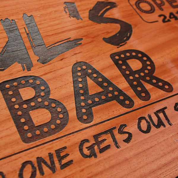 Personalised Bar Sign for Home | Pub Signs | Hanging Wooden Sign ...