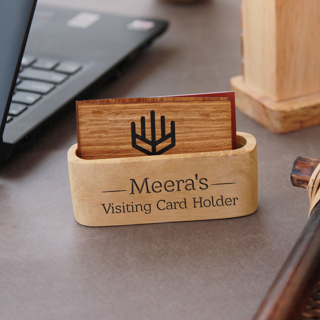 Personalized Visiting Card Holder|Wooden Visiting Card Holder ...