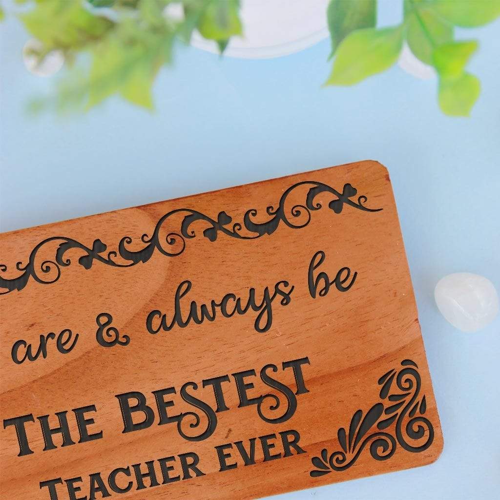 Teachers Day Greeting Cards| Personalized Wooden Cards| Teacher Gifts ...