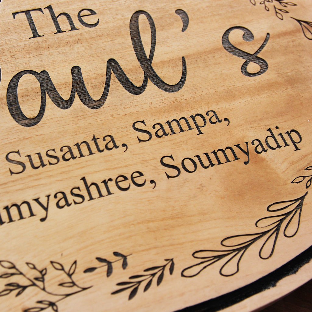 Personalized Family Signs For Home| Wooden Hanging Sign| Family Name ...