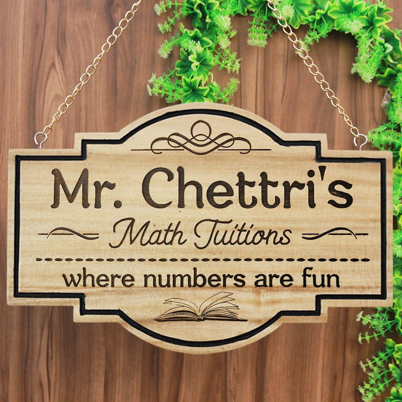 Custom Wooden Sign Board For Teaching Institutes | Teacher Gift ...