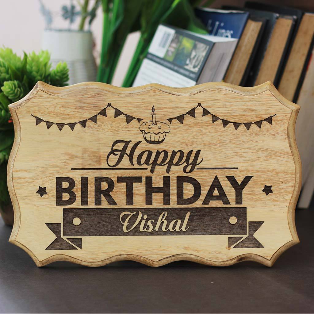 Happy Birthday Sign I Birthday Wooden Sign | Unique Birthday Gifts ...