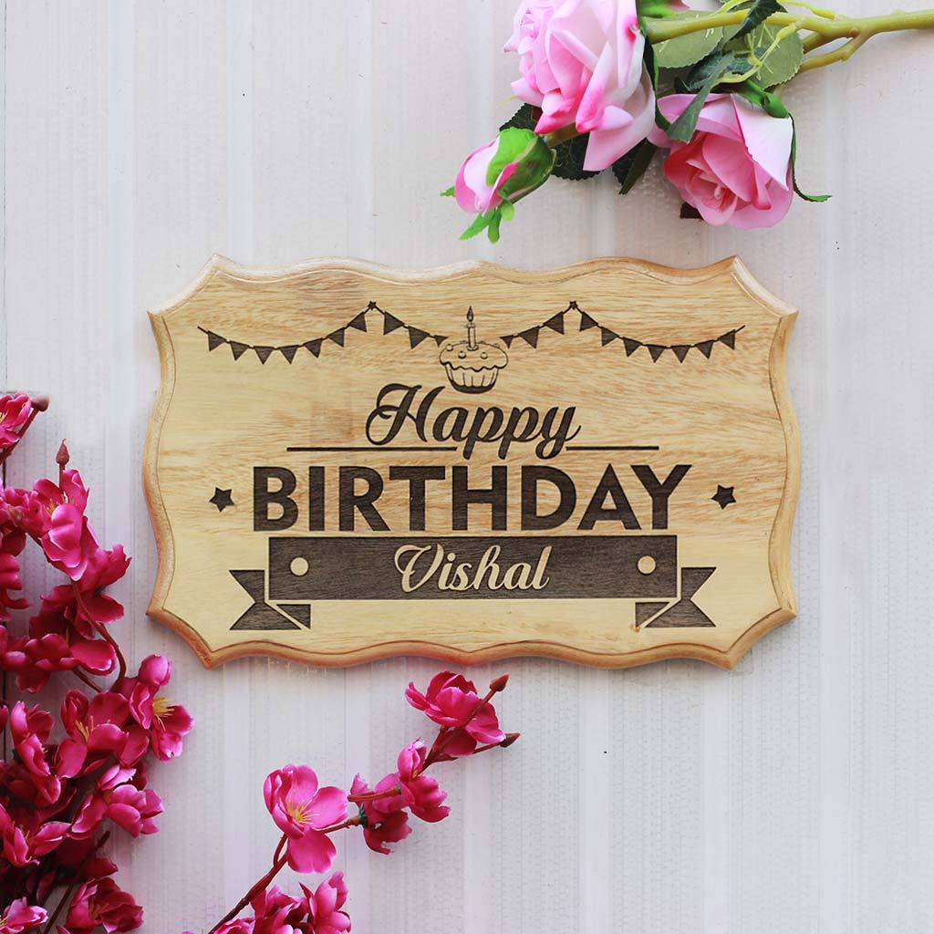 Happy Birthday Sign I Birthday Wooden Sign | Unique Birthday Gifts ...