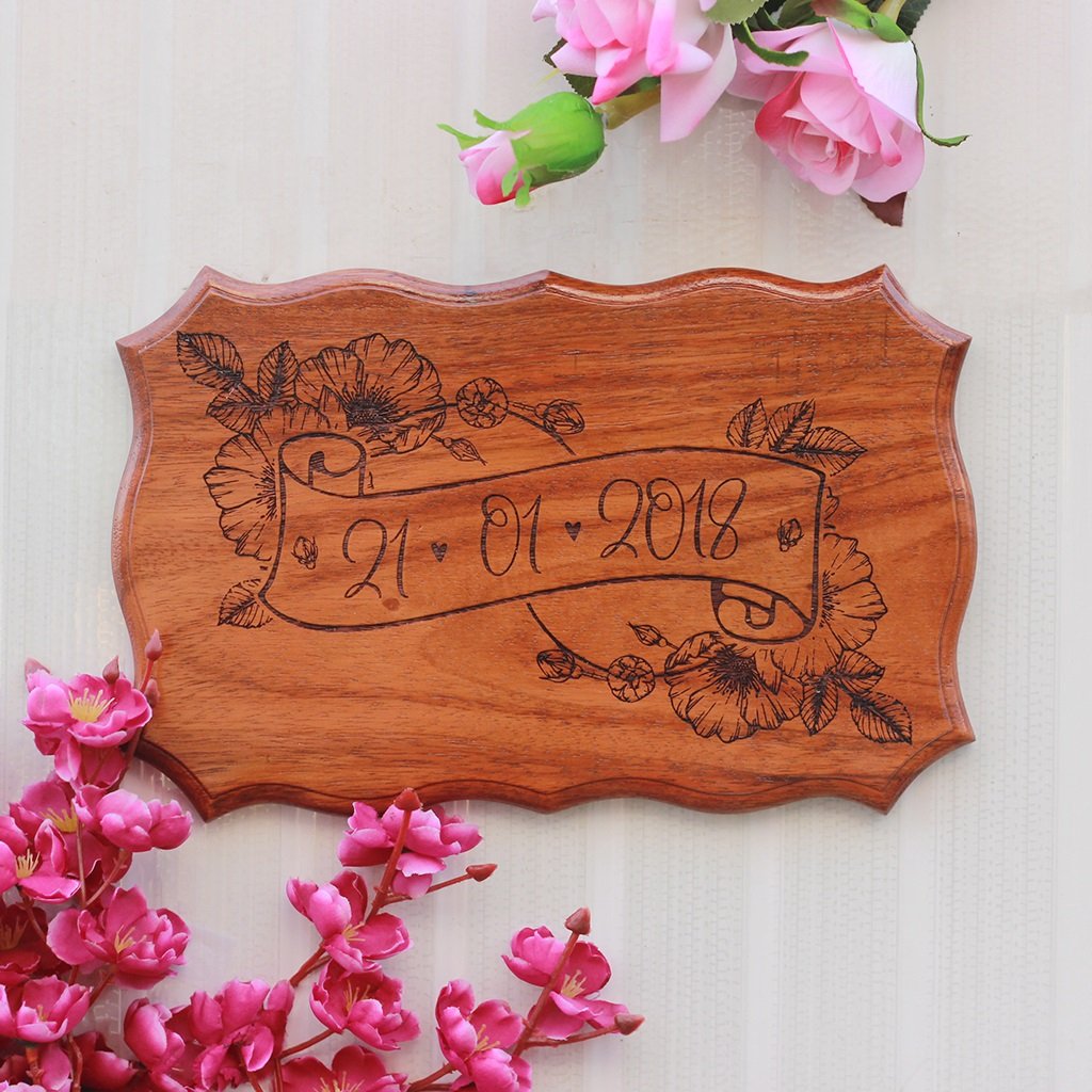 Personalized Special Date Wood Carved Sign | Wedding Date Sign ...
