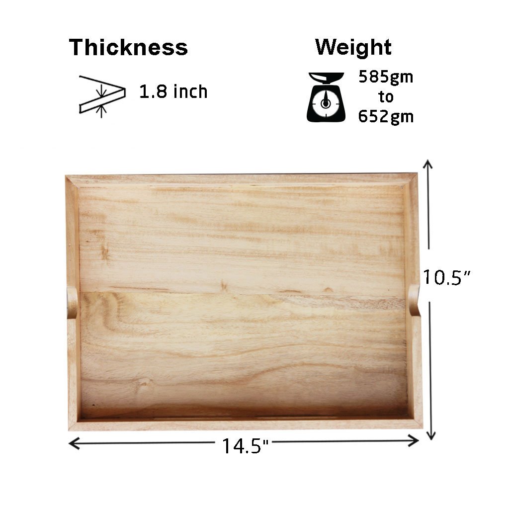 Rectangular Tray With Handles | Wooden Tray | Kitchen Accessories ...