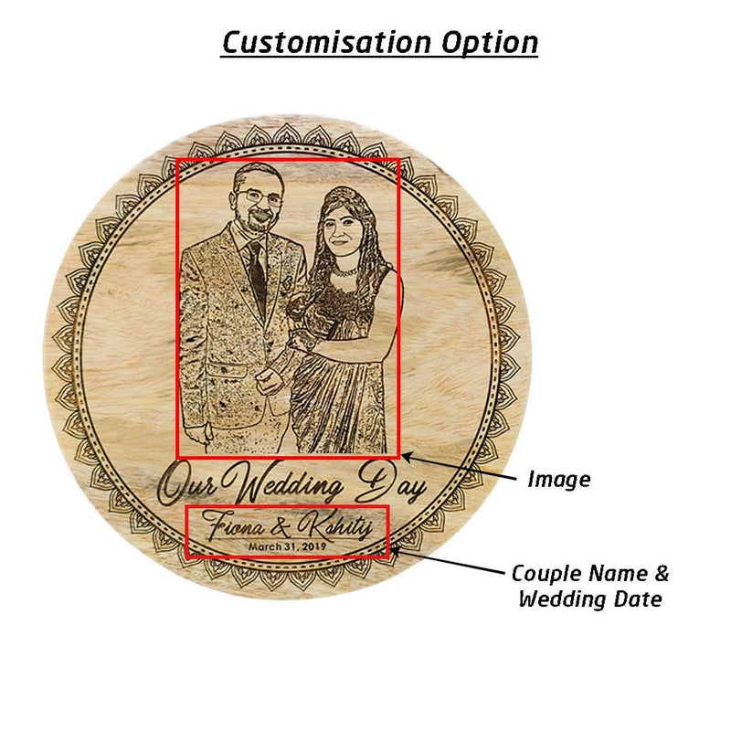 Wedding Day Personalized Wooden Frame | Photo Gift | Anniversary Gift ...