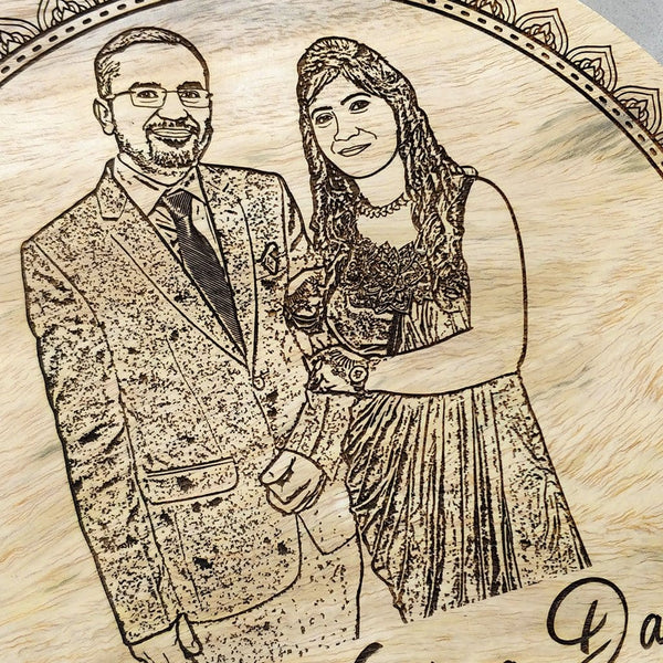 Wedding Day Personalized Wooden Frame | Photo Gift | Anniversary Gift ...