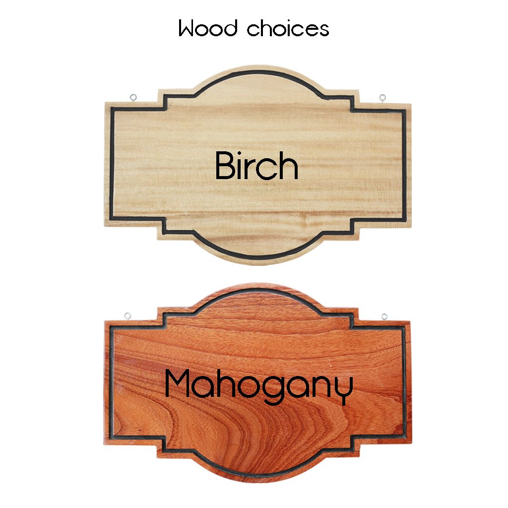 Personalized Abode Home Sign | Hanging Wooden Sign | Family Name Signs ...