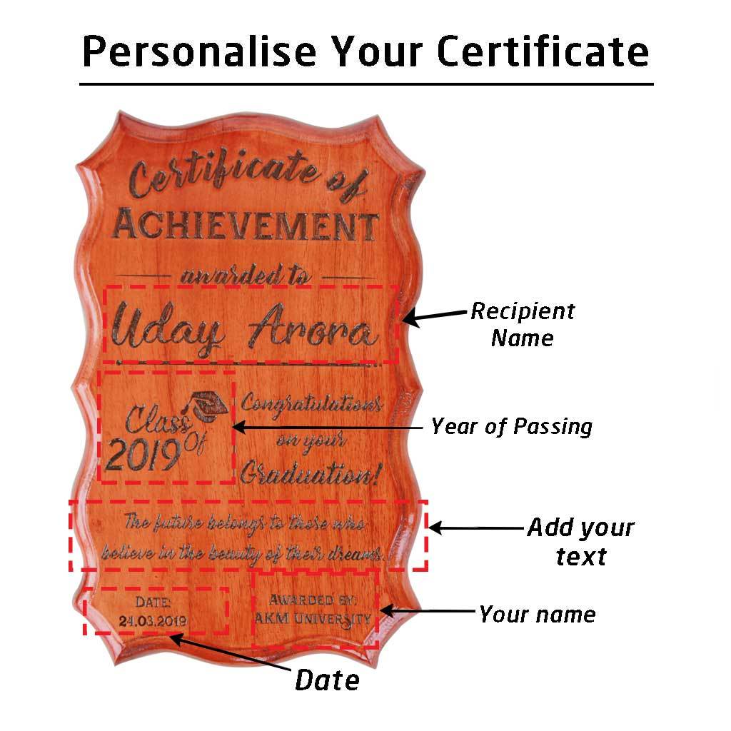 Personalized Wooden Graduation Certificate | Best Graduation Gifts ...