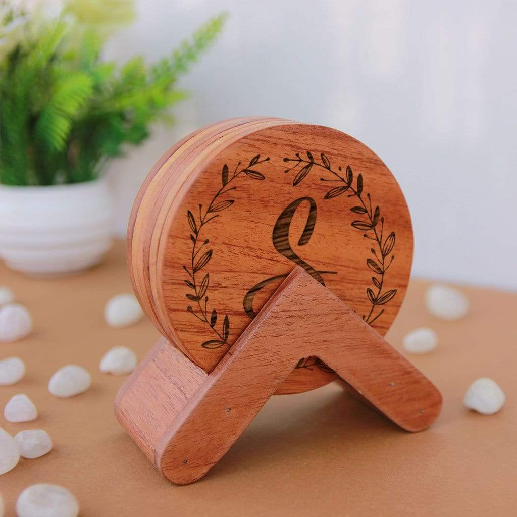 Initial Coasters| Monogram Coasters| Custom Coasters| Wooden Coasters ...