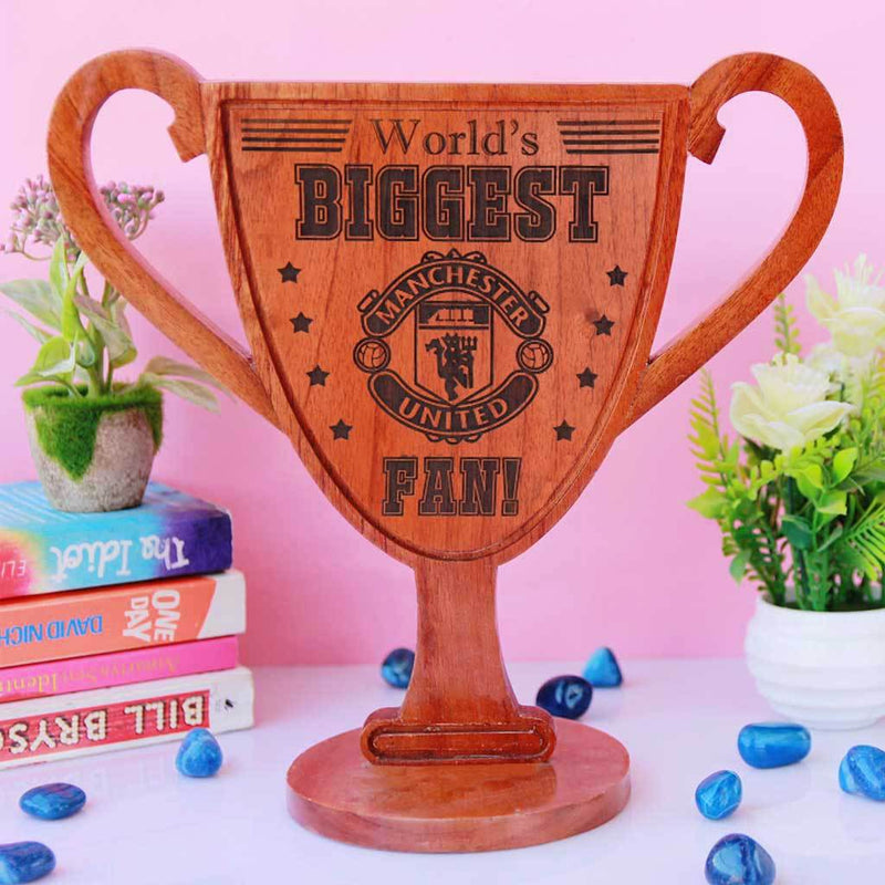 World's Biggest Fan Wooden Trophy & Award - Sports Trophies - woodgeekstore
