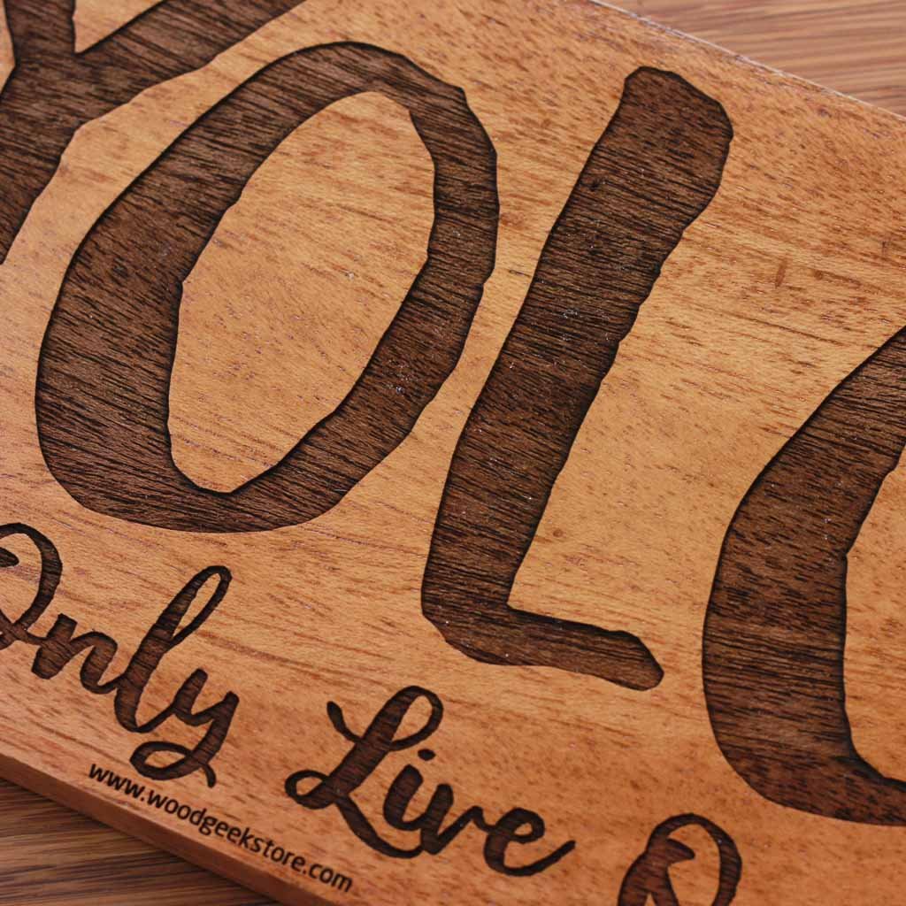 YOLO Wood Sign | YOLO Wood Wall Poster | Wood Art | Wood Wall Decor ...