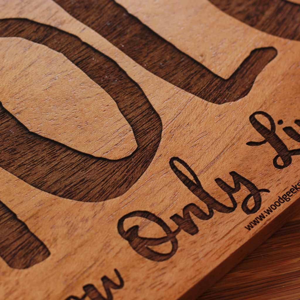 YOLO Wood Sign | YOLO Wood Wall Poster | Wood Art | Wood Wall Decor ...