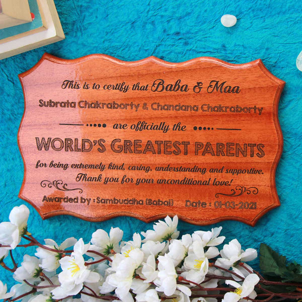 Most Amazing Parents Certificate Of Appreciation | Gifts For Parents ...
