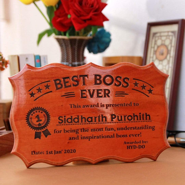 Personalized Best Boss Ever Award Certificate | Unique Gifts for Boss ...