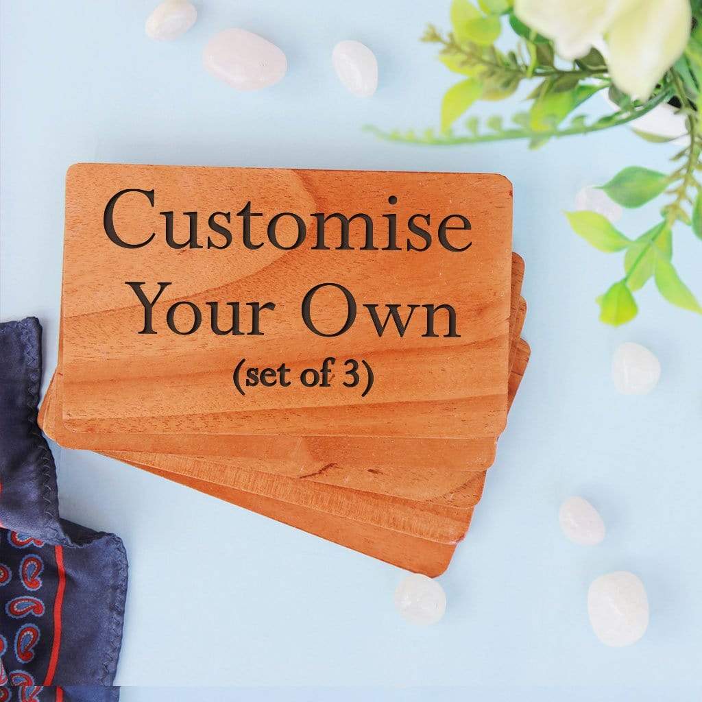 Custom Greeting Cards | Personalised Cards | Custom Wooden Cards Set ...