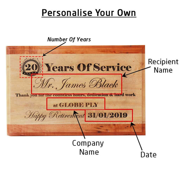 Retirement Plaque - Wooden Award Plaque- Personalized Retirement Gifts ...